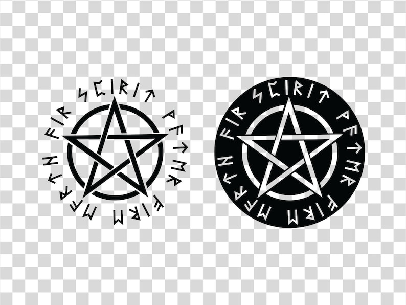 Premium Ancient Runic Pentagram Graphic | Includes 9 File Formats | for ...