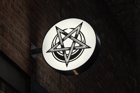 Premium Crescent Pentagram Graphic Includes 9 File Formats for Design ...