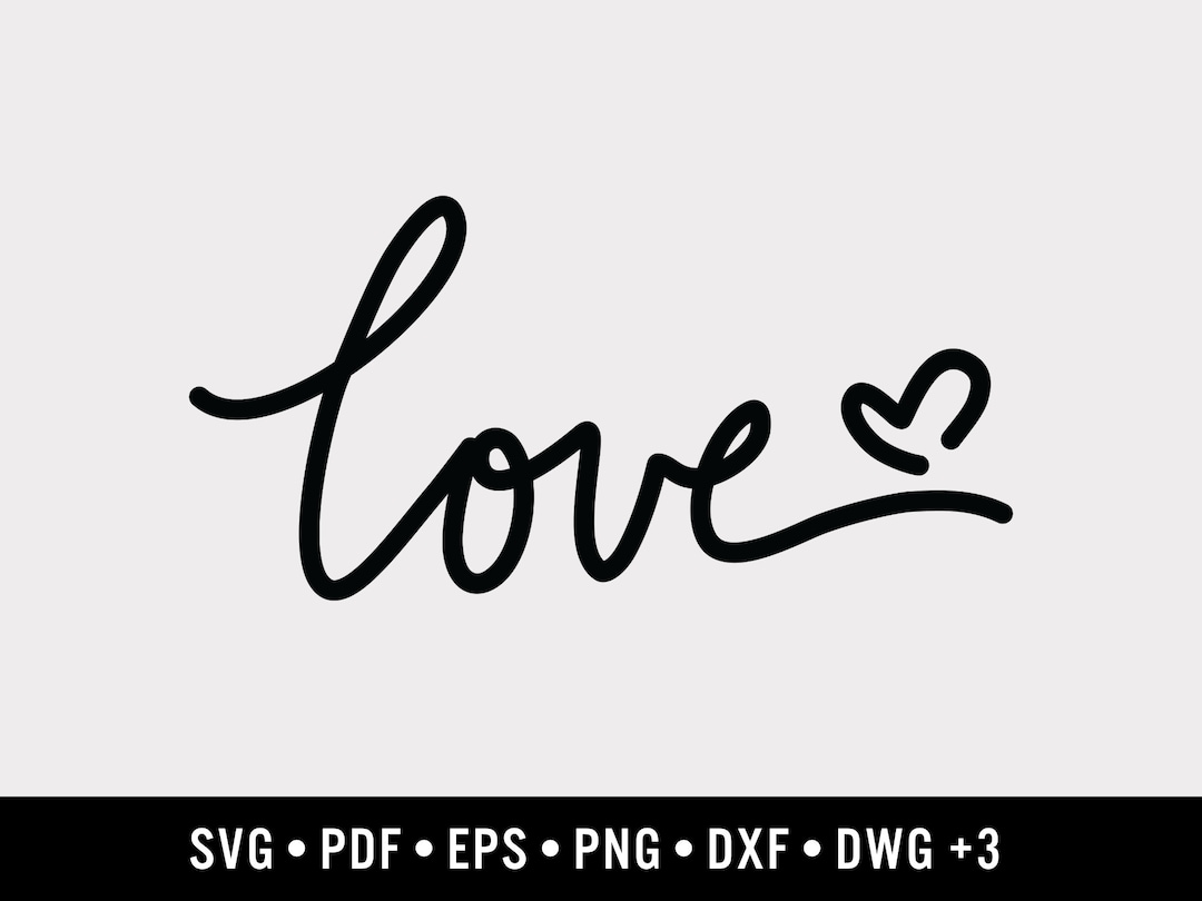 Premium Love Script Graphic | Includes 9 File Formats | for Design ...