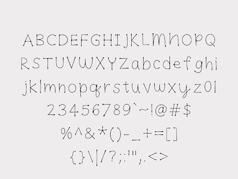 Dotted Strokes Font - OTF & TTF - Cricut or Silhouette - Instant ...