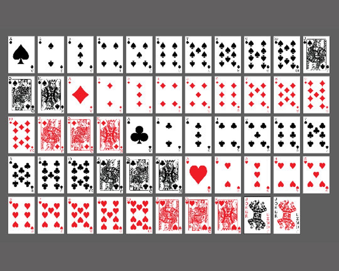 Card Deck Graphic Overlay Pngs | White and Transparent Backgrounds - Etsy