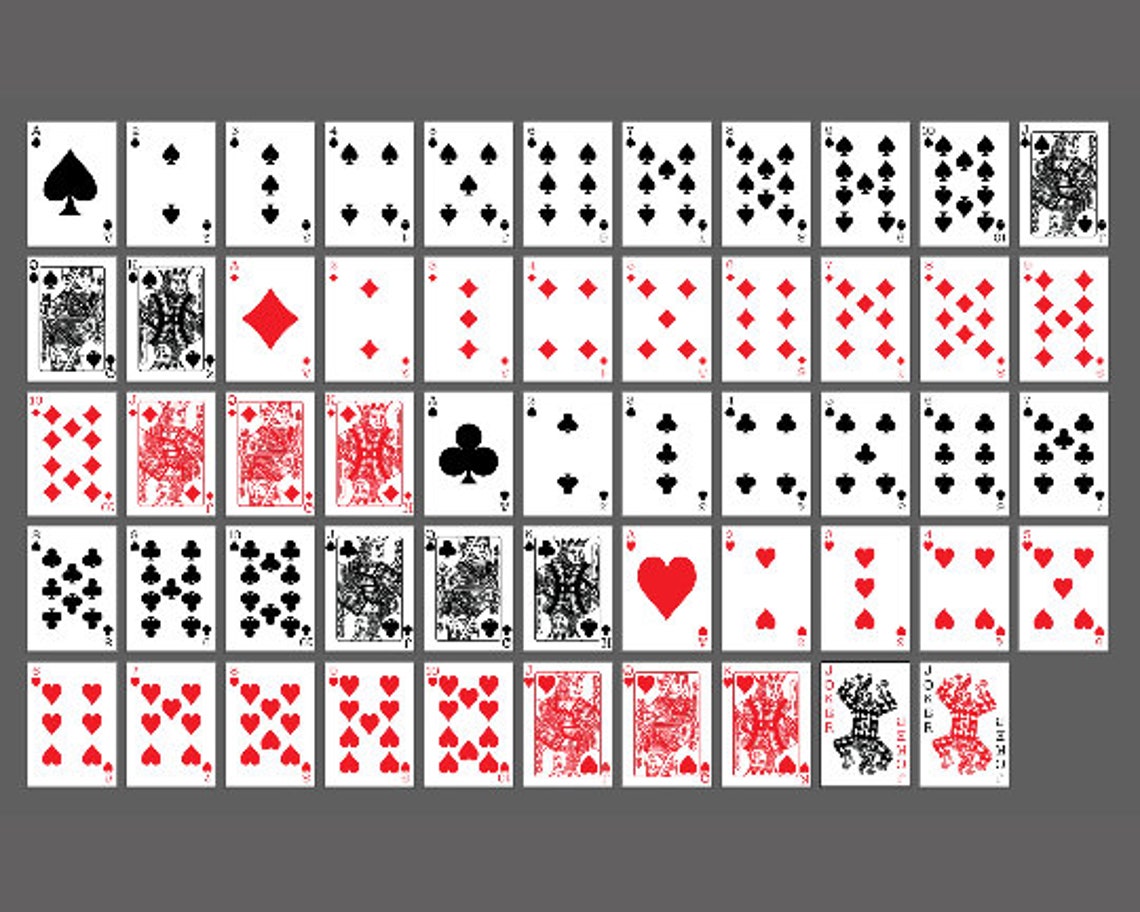 Card Overlay Graphics (PNG) | Make Your Own Playing Deck (white and ...