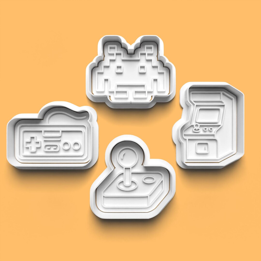 Retro Games Cookie Cutter Set: 3D Printed Classic Console Shapes - Etsy