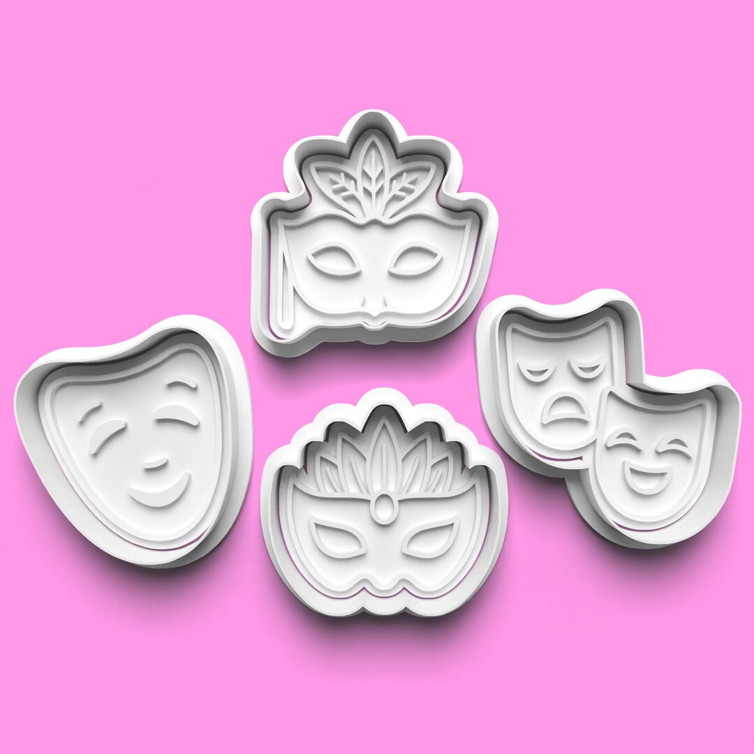 Mascaraed Mask Cookie Cutter Set: Party Cake Baking - Etsy