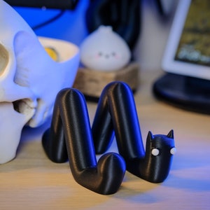 Cat Desktop Organizer Pen Holder Phone Stand | Kawaii Cat Office Desk ...