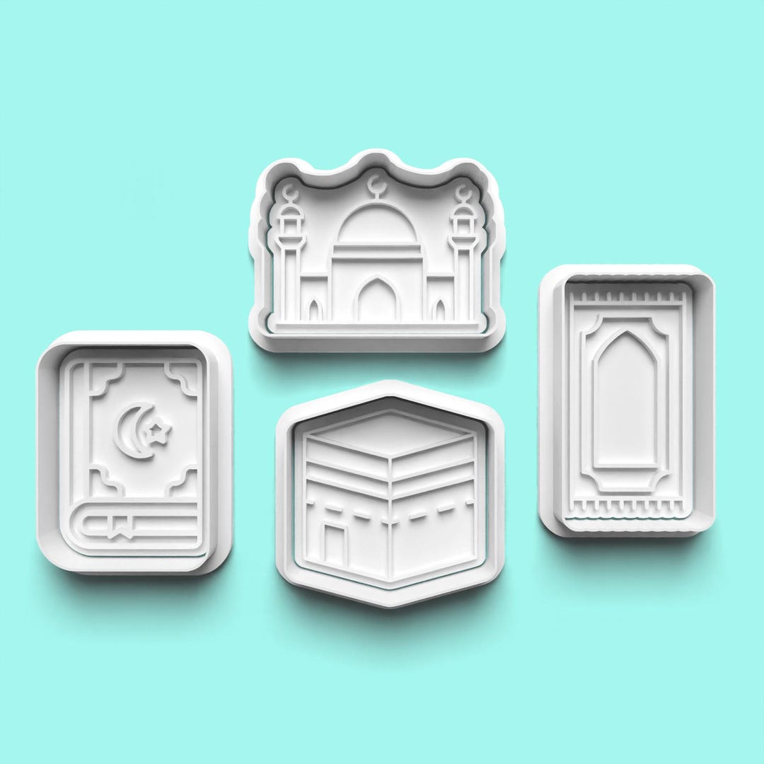 Cookie Cutter and Fondant Stamp Islam Prayer Religion Sunni Salah Allah ...