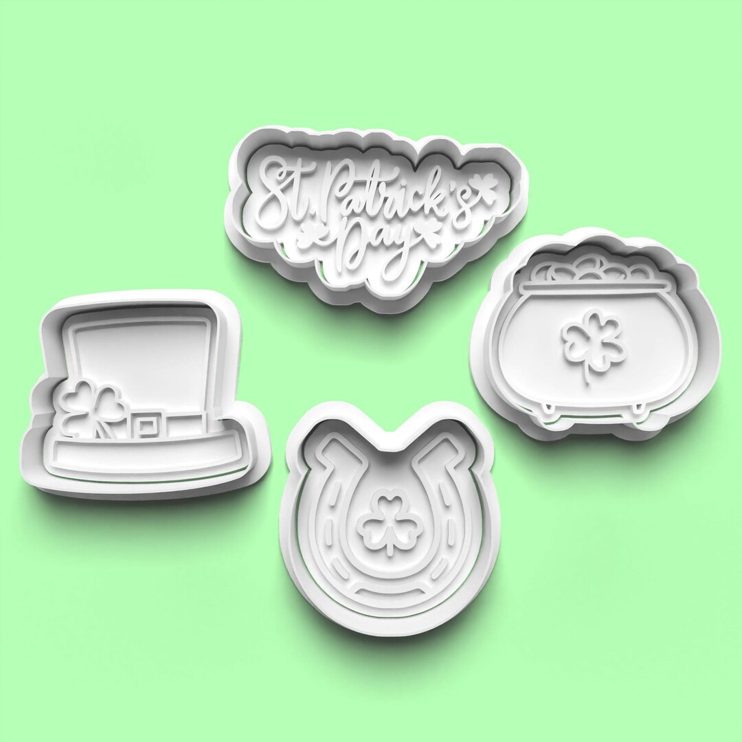 Jeu d'emporte-pièces et d'estampes pour fondant la Saint-Patrick – fête ...