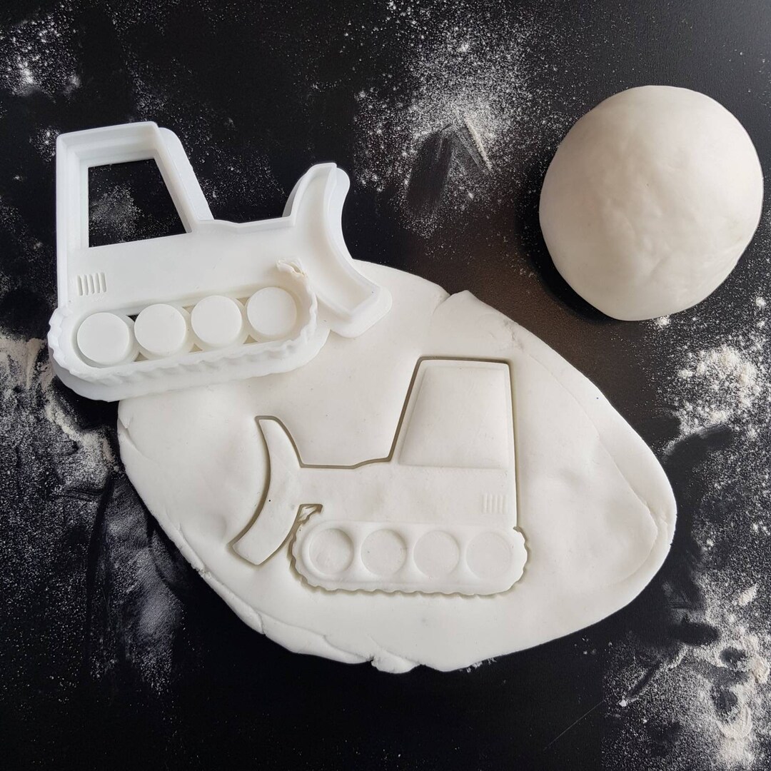 Bulldozer Truck Cookie Cutter Dad Tools Baking Biscuit Cutters 3D ...