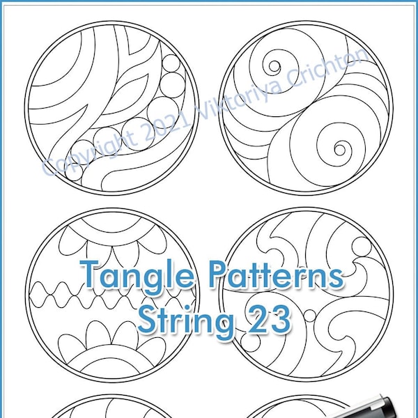 Zentangle Strings - Etsy