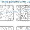 Strings for Drawing Zentangles_15. Zentangle Starter Pages. Tangle Pattern Printable String ...
