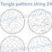Strings for Drawing Zentangles_24. Zentangles Circle Starter Pages ...
