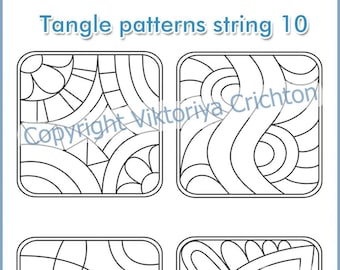 Zentangles Strings for Drawing Patterns 26. Tangle Pattern - Etsy