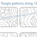 Strings for Drawing Zentangles_23. Zentangle Circle Starter - Etsy