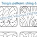 Strings for Drawing Zentangles 6. Tangle Pattern Printable String, Jpeg ...