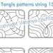 Strings for Drawing Zentangles 5. String Art Template. Tangle Pattern String, Jpeg, PDF. - Etsy