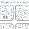 Zentangles Strings for Drawing Patterns 26. Tangle Pattern Printable String, Jpeg, PDF. - Etsy