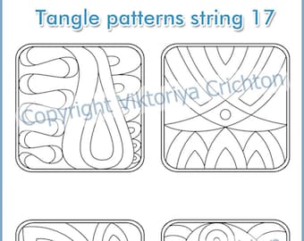 Zentangles Strings for Drawing Patterns 26. Tangle Pattern - Etsy