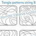Zentangles Strings 8 for Drawing Patterns. Tangle Pattern Printable String, Jpeg, PDF. - Etsy