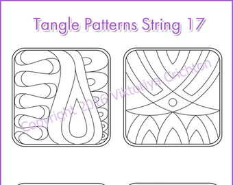 Zentangles Strings for Drawing Patterns 26. Tangle Pattern | Etsy