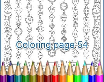 Coloring Page 28 - Love, Zenspirations Zen Dangles for Adults and ...