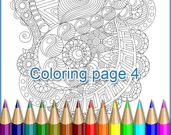 PRINTABLE COLORING PAGE Music (Download Now) - Etsy