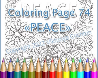 Doodle zentangle Flowers Coloring Page 67 for Adults - Etsy