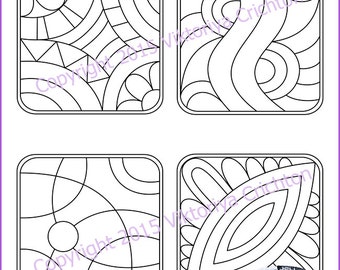 Strings for drawing zentangles 2. Tangle pattern printable | Etsy
