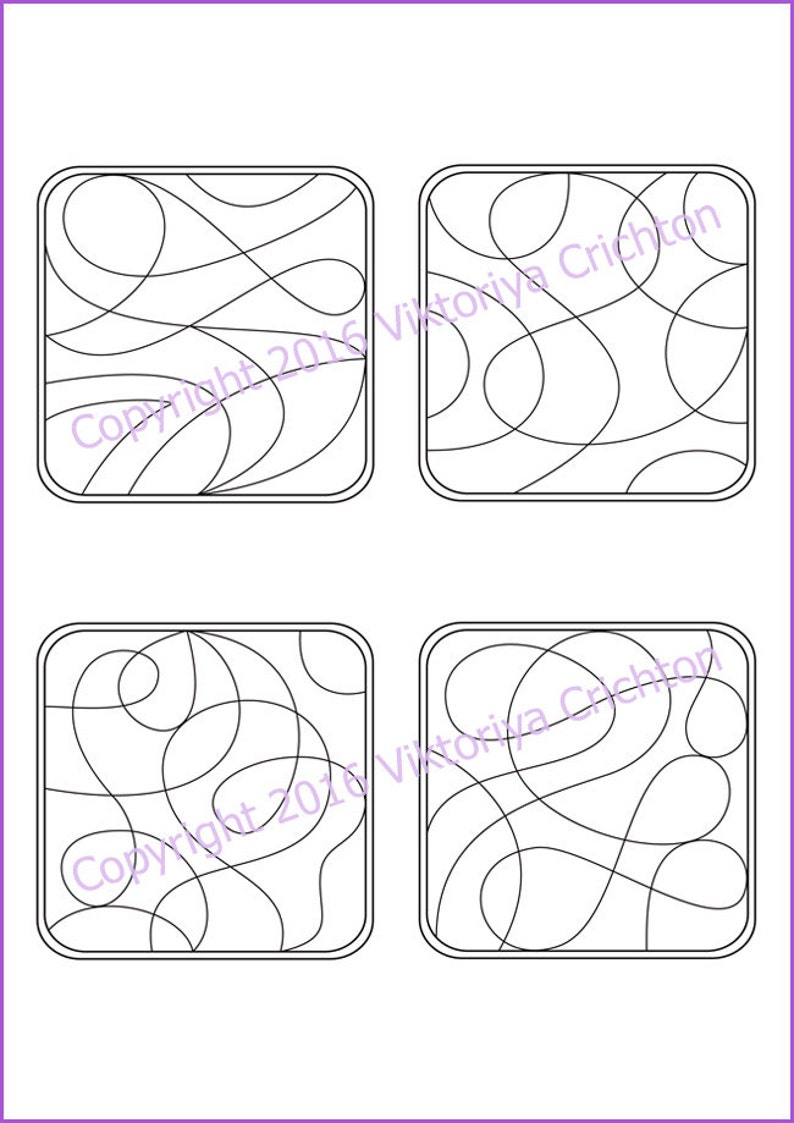 Strings for Drawing Zentangles_16. Zentangle Starter Pages. - Etsy