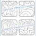 Strings 1 for Drawing Zentangles. Tangle Pattern Printable String, PDF and JPEG, String Art ...