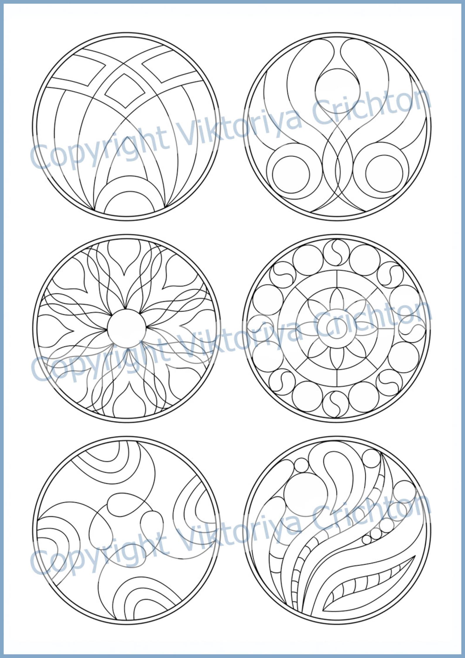Strings for Drawing Zentangles_29. Zentangle Circle Starter Pages ...