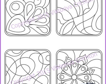 Strings for drawing zentangles 5. String art template. Tangle | Etsy