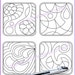 Strings for drawing zentangles 5. String art template. Tangle | Etsy