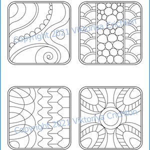 Zentangles Strings for Drawing Patterns 25. Tangle Pattern - Etsy