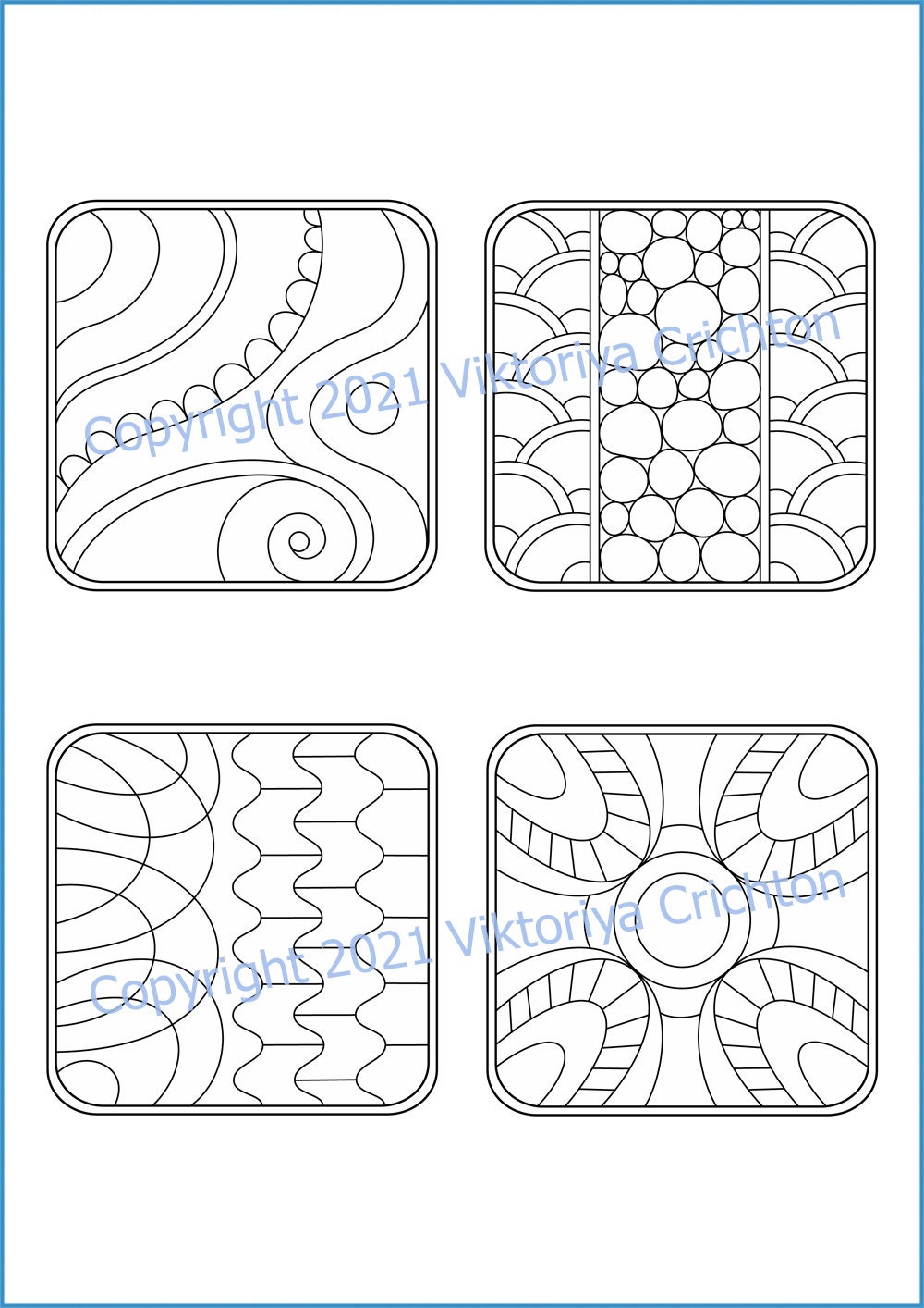 Zentangles Strings for Drawing Patterns 25. Tangle Pattern - Etsy