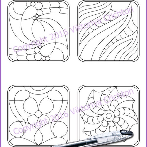 Tangle Pattern String Book V.1 10 Pages Strings for Drawing - Etsy