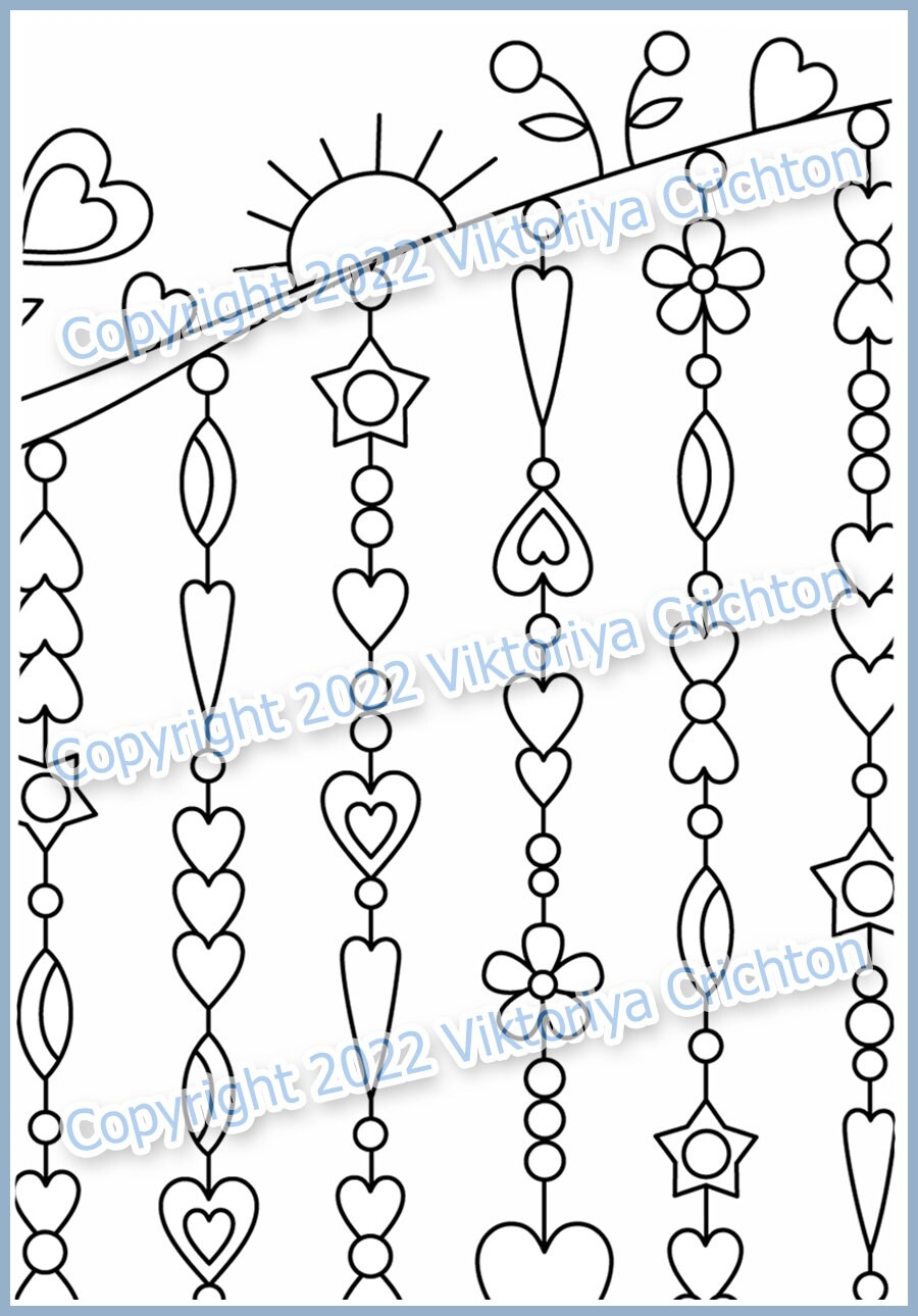Coloring Page 28 - Love, Zenspirations Zen Dangles for Adults and ...