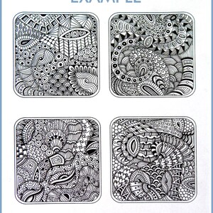 Zentangles Strings 8 for Drawing Patterns. Tangle Pattern Printable String, Jpeg, PDF. - Etsy