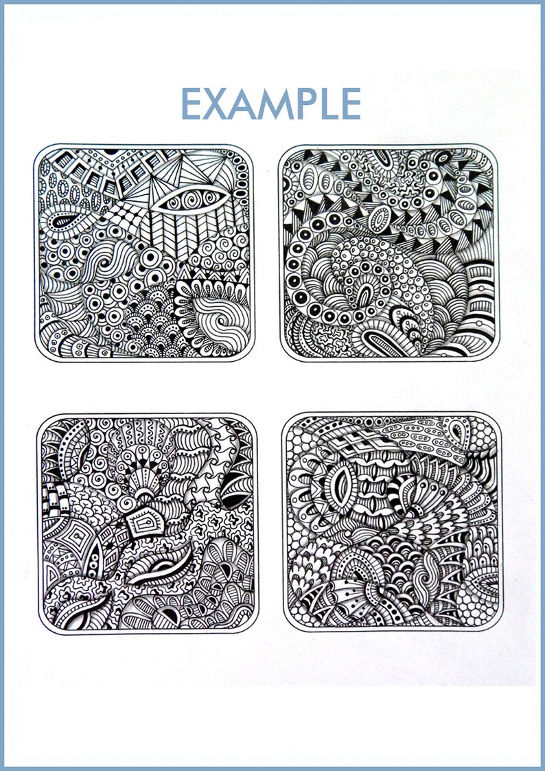 Zentangles Strings 8 for Drawing Patterns. Tangle Pattern Printable String, Jpeg, PDF. - Etsy
