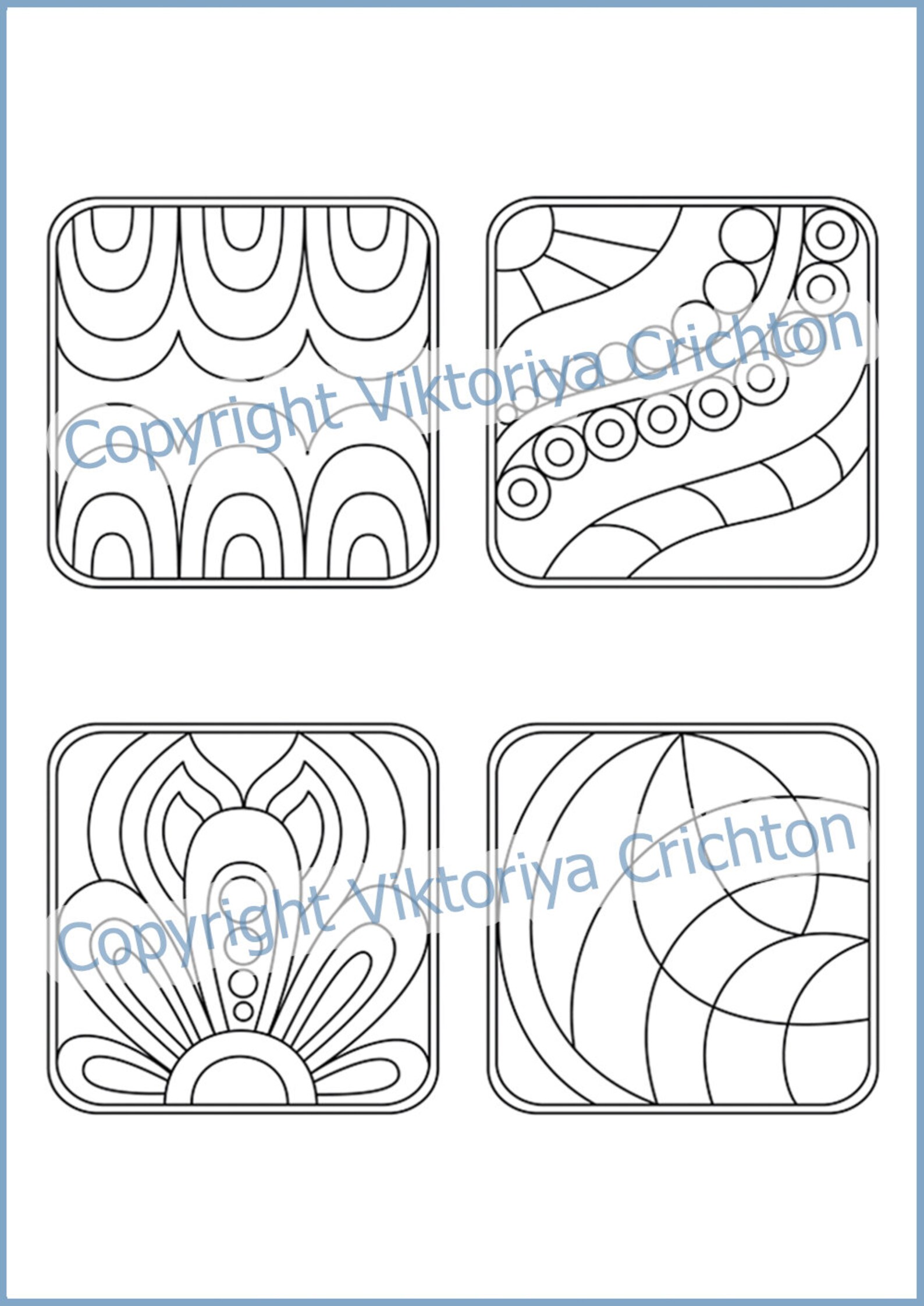 Strings for Drawing Zentangles_13. Zentangle Starter Pages. Tangle ...