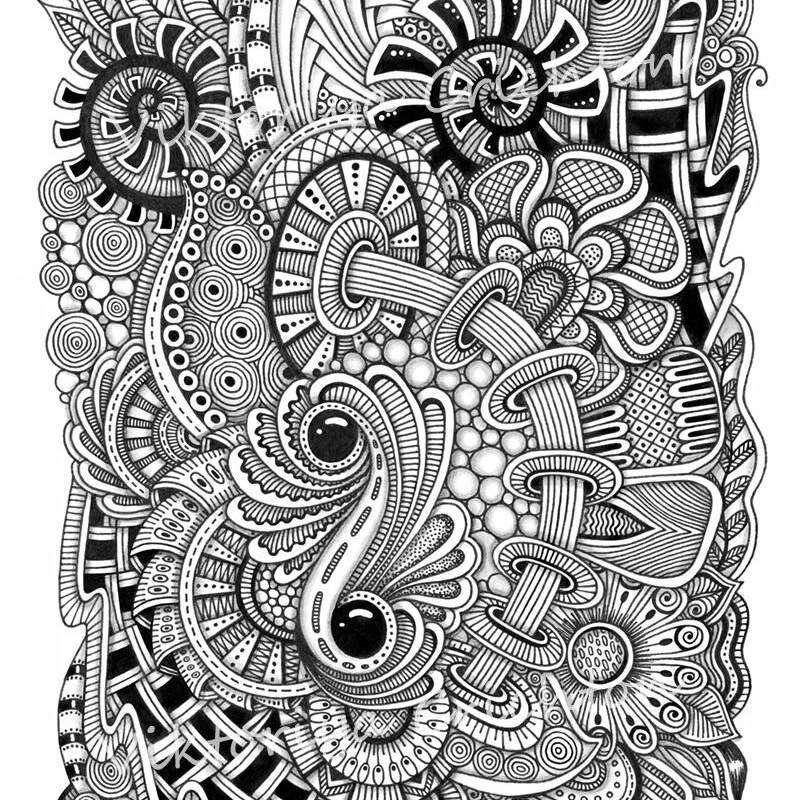 Zen Doodle - Etsy