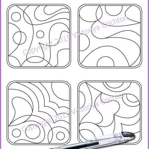 Strings for Drawing Zentangles 2. Tangle Pattern Printable - Etsy
