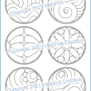 Strings for Drawing Zentangles_28. Zentangle Circle Starter - Etsy