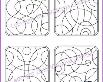 Strings for drawing zentangles 5. String art template. Tangle | Etsy