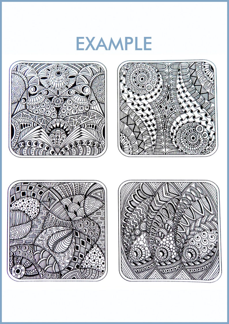 Strings for Drawing Zentangles 6. Tangle Pattern Printable String, Jpeg ...