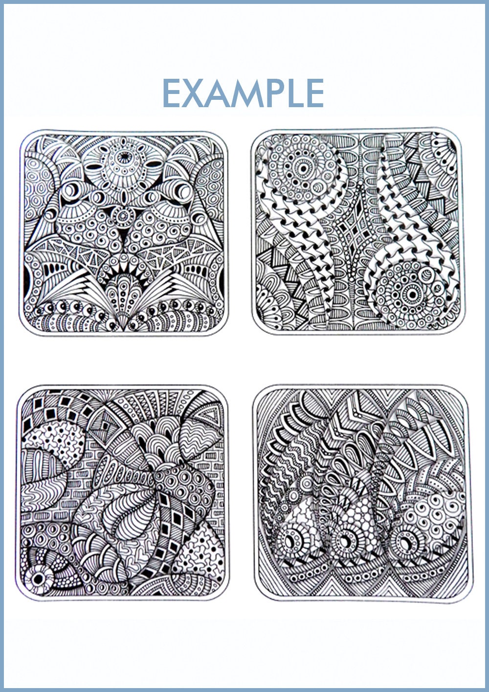 Strings for Drawing Zentangles 6. Tangle Pattern Printable String, Jpeg ...