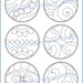 Strings for Drawing Zentangles_23. Zentangle Circle Starter - Etsy India
