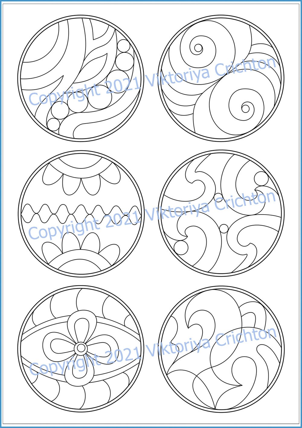 Strings for Drawing Zentangles_23. Zentangle Circle Starter - Etsy India