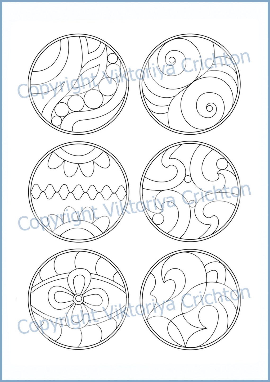 Strings for Drawing Zentangles_23. Zentangle Circle Starter Pages ...