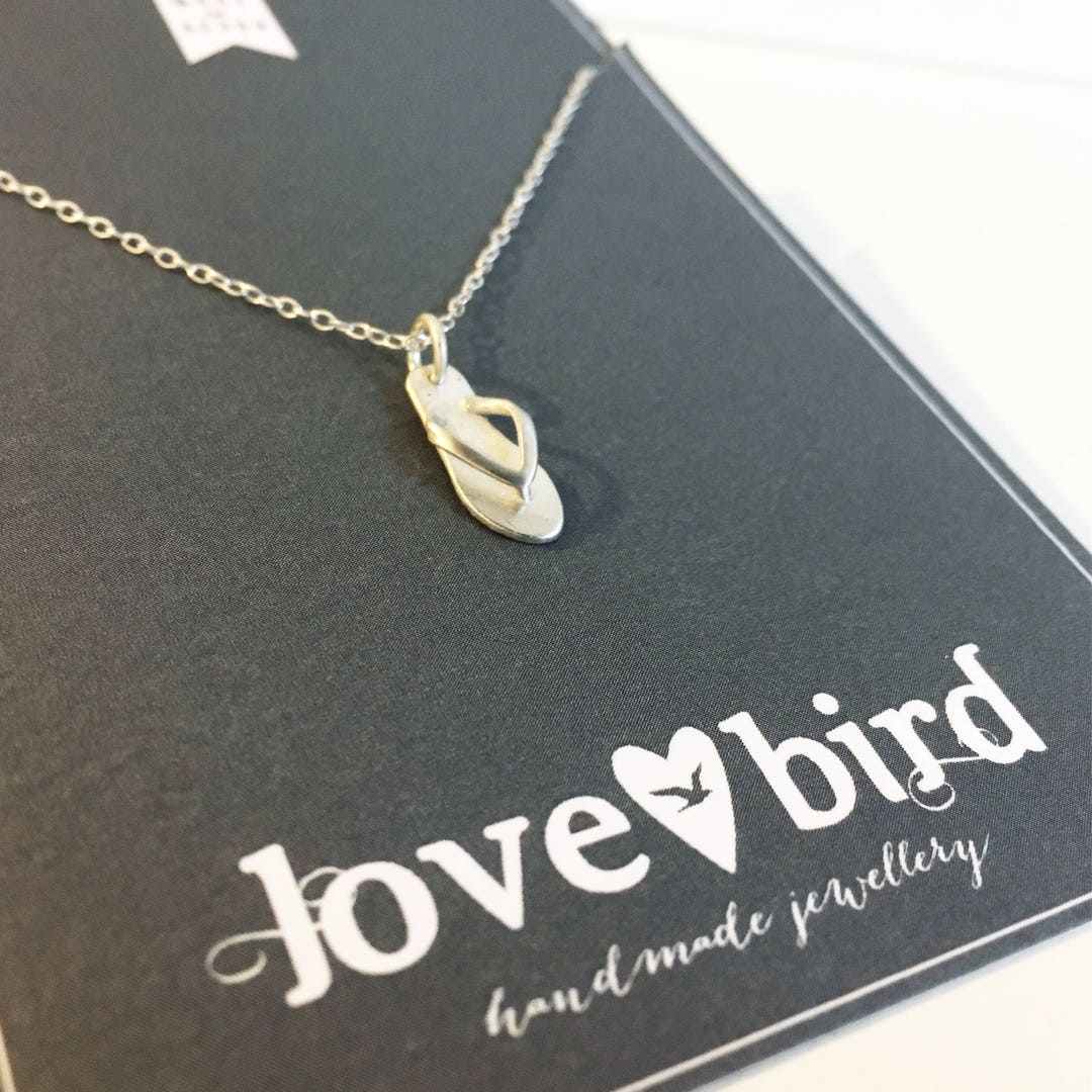 FLIP FLOP | Necklace in Silver - Etsy