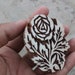 Rose Wood Block Stamp Indian Fabric Stamp Flower Wood Block Stamp ...